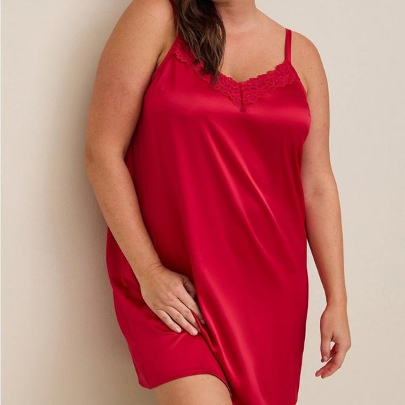 torrid | Intimates & Sleepwear | Nwt Torrid Sleep Cami Gown Dream Satin ...
